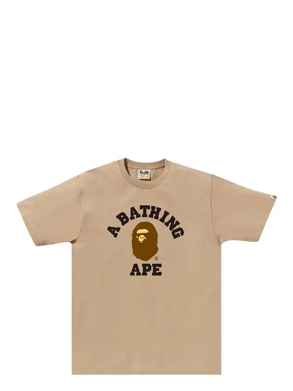 A BATHING APE College Tee 'beige - Tan