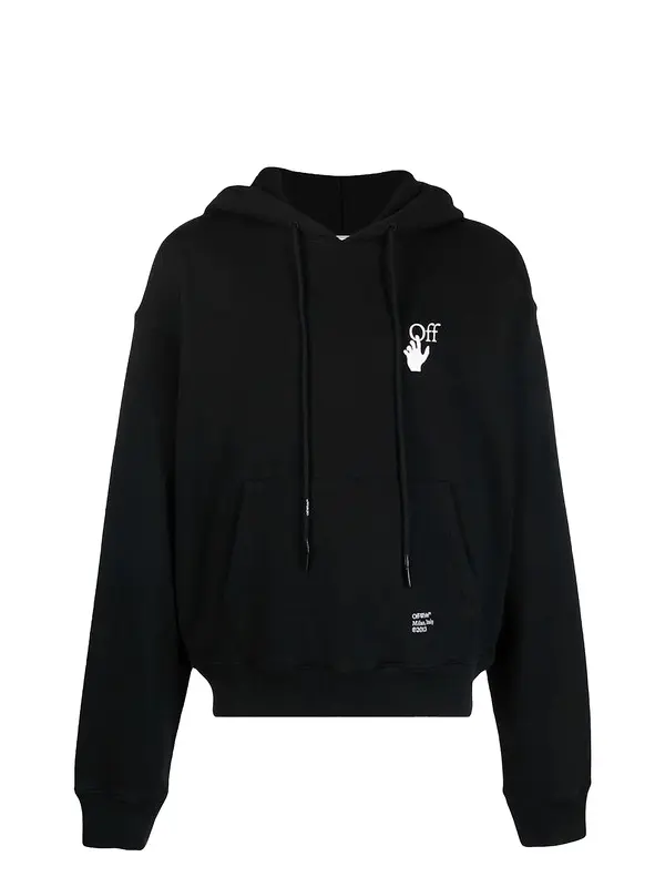 Off-White Caravaggio Arrow Over Hoodie - Black