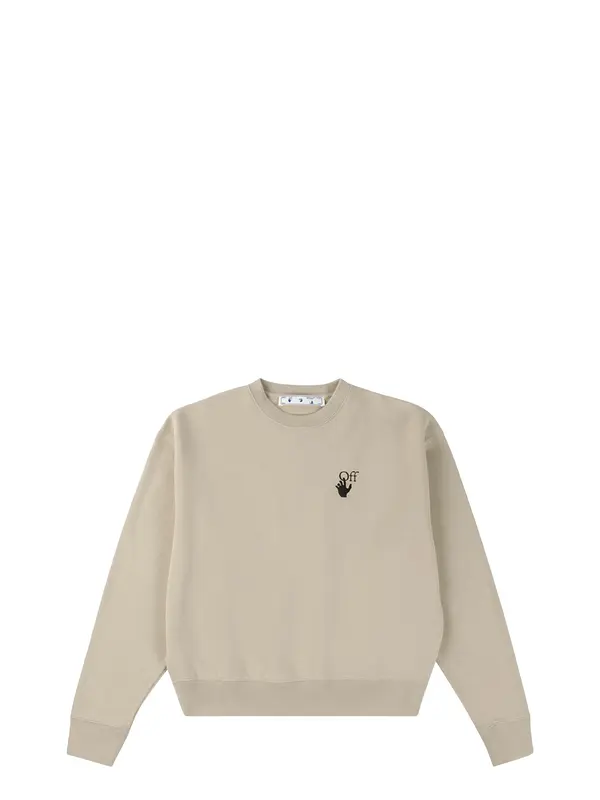 Off-White Bubble Arrow Over Crewneck 'abbey Stone - Green