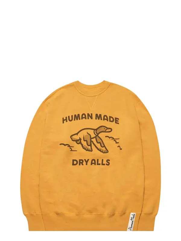 HUMAN MADE Duck Crewneck Sweatshirt - Yellow