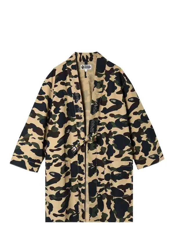 A BATHING APE 1st Camo Kimono Shirt - Yellow