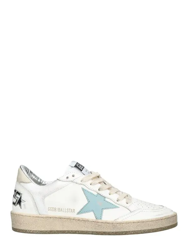 GOLDEN GOOSE Leather Ball Star Sneakers - White