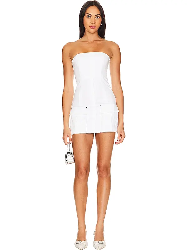 CAMILA COELHO Wynwood Mini Dress - Bright White