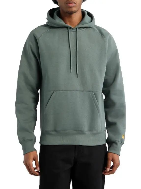 Carhartt Work In Progress Chase Fleece Hoodie - Velvet Green/gold