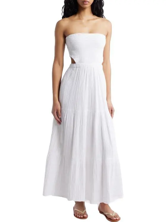 Rip Curl Premium Surf Strapless Maxi Dress - White