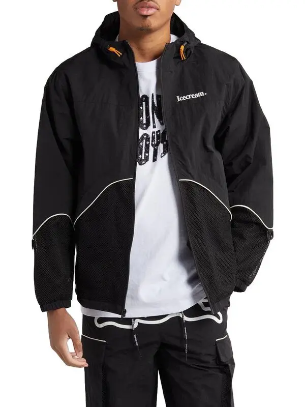 ICECREAM Stoney Zip-up Jacket - Black