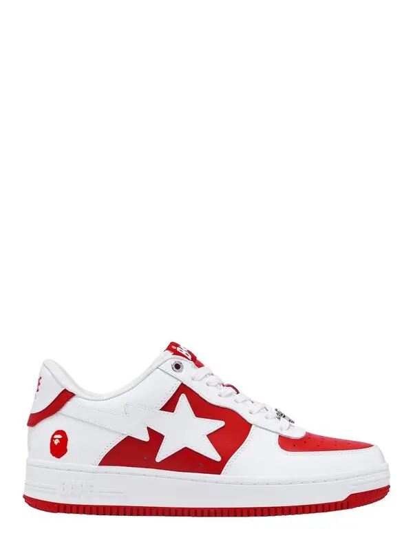 BAPE A Bathing Ape Sta Low #6in - Red/white