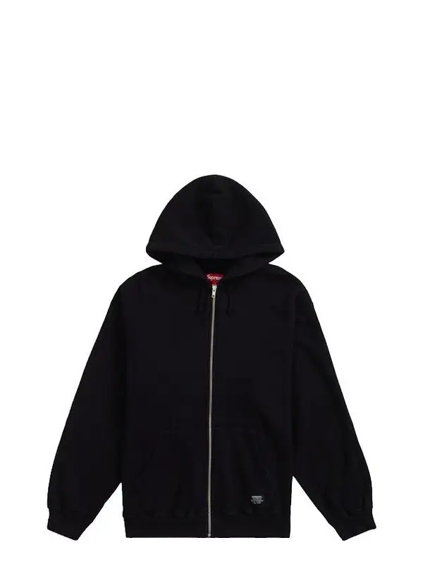 Supreme Hooded Zip Up Thermal - Black