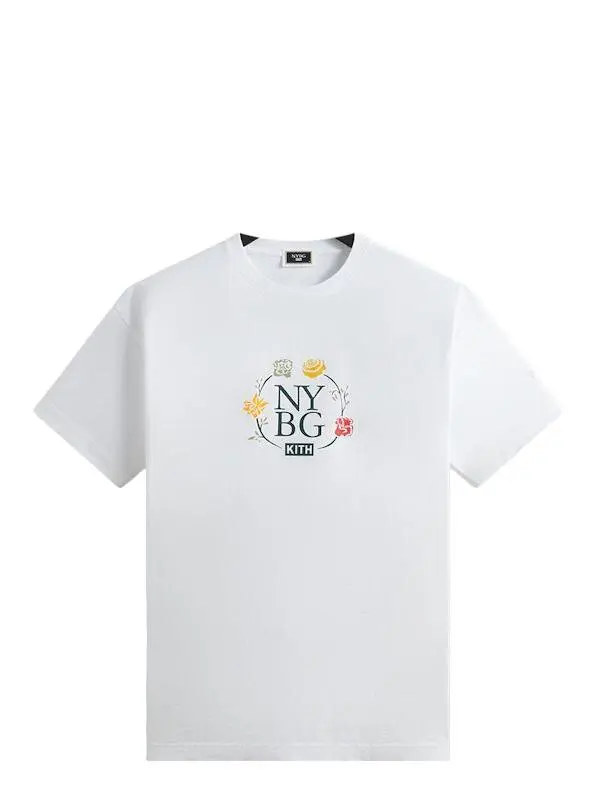 Kith X New York Botanical Garden Logo Vintage Tee Shirt - White
