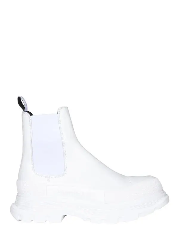 Alexander McQueen Tread Slick Chelsea Boot - Triple White