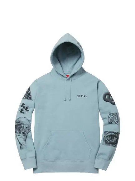 Supreme Mc Escher Hoodie - Dusty Slate