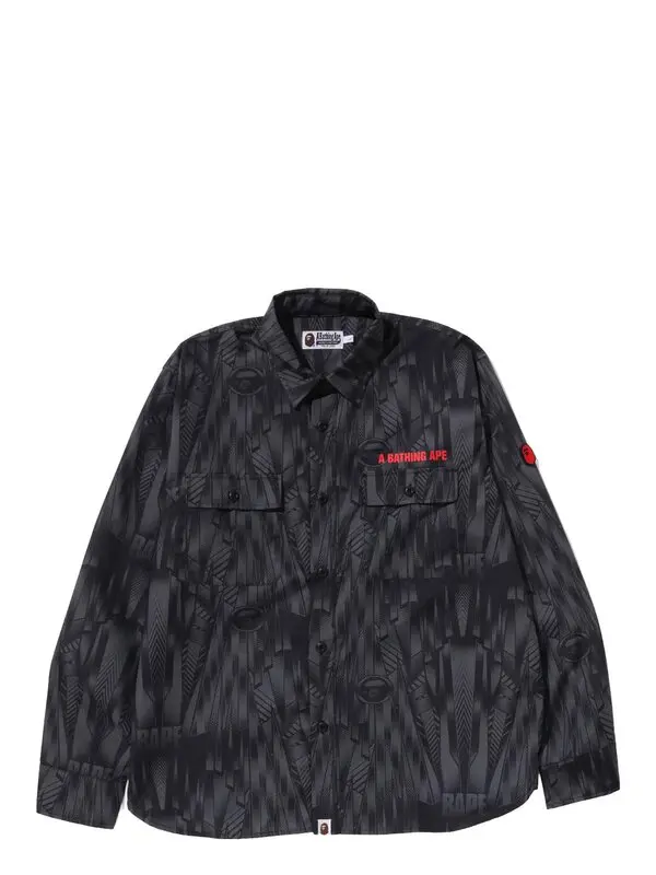 A BATHING APE Speed Racer Relaxed Fit Shirt - Black