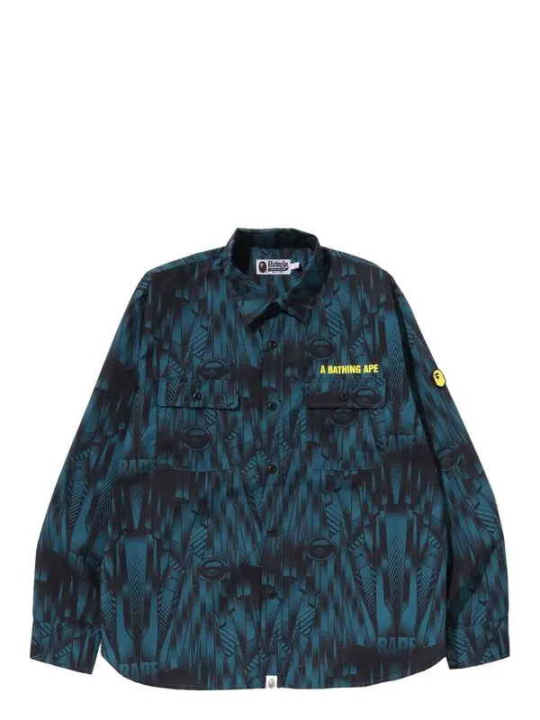 A BATHING APE Speed Racer Relaxed Fit Shirt - Blue
