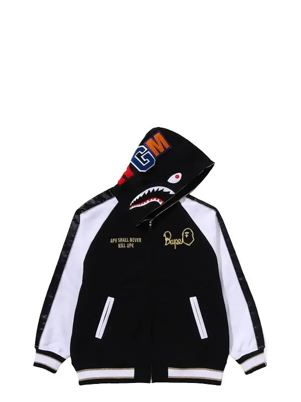 A BATHING APE Souvenir Shark Zip Hoodie - Black