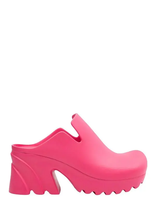 Bottega Veneta Rubber Flash Mules - Pink