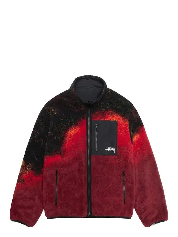 StÜssy Sherpa Reversible Jacket - Lava