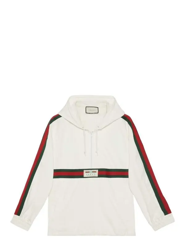 Gucci Cotton Canvas Windbreaker With Label - White