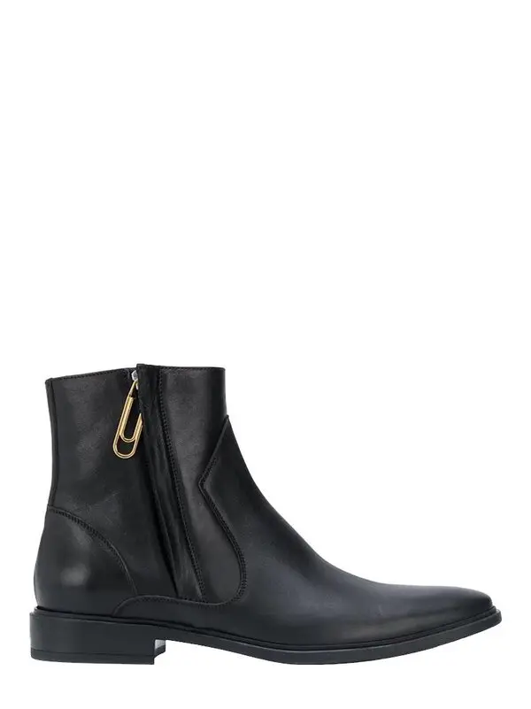 Off-White Paperclip Ankle Boots - Black