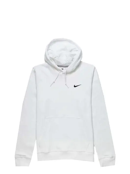 Nike Solo Swoosh Fleece Pullover Hoodie - White/black
