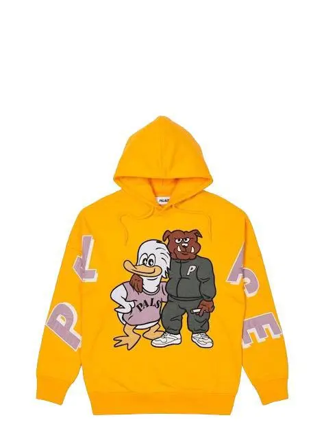 PALACE Dog And Duck Drop Shoulder Hood - Yellow