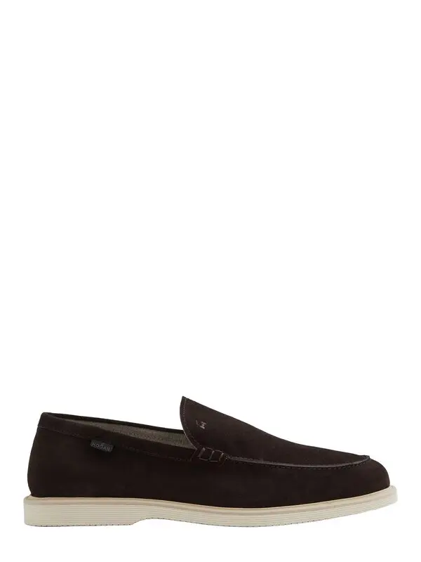 Hogan Suede Loafers - Brown