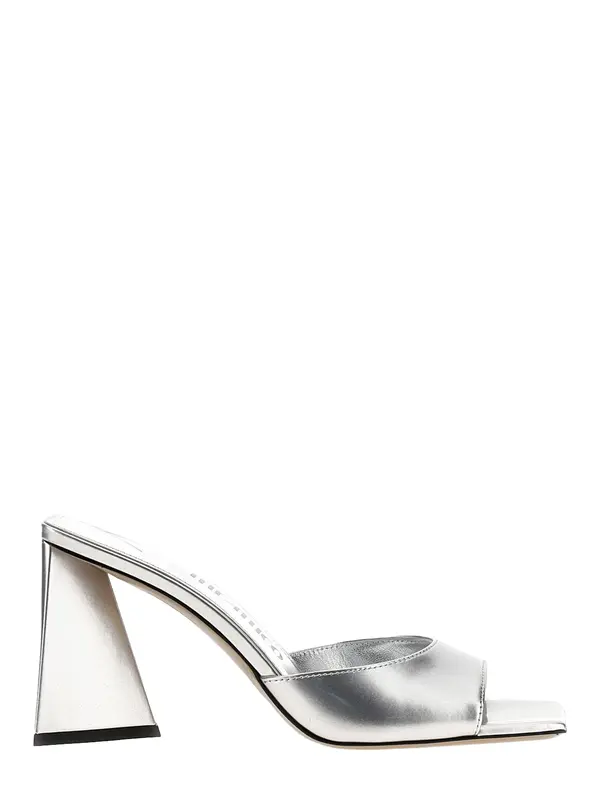 Attico Heeled Sandal - Silver
