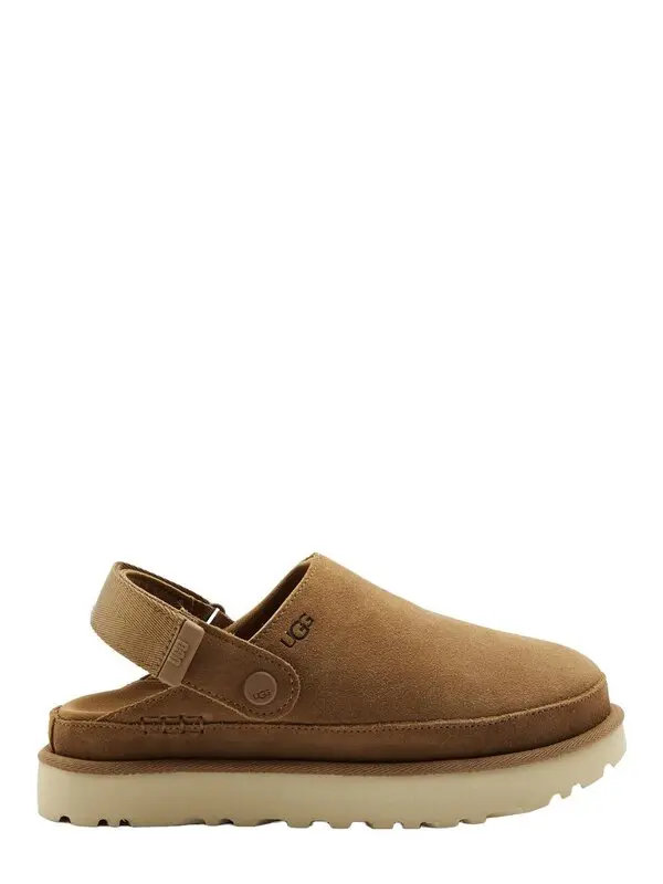 UGG Goldenstar Suede Clogs - Tan