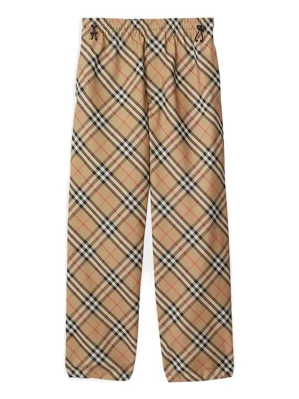 Burberry Check Trousers - Sand Ip Check