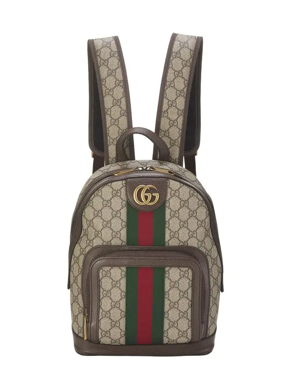 Gucci Original Gg Supreme Ophidia Backpack - Brown