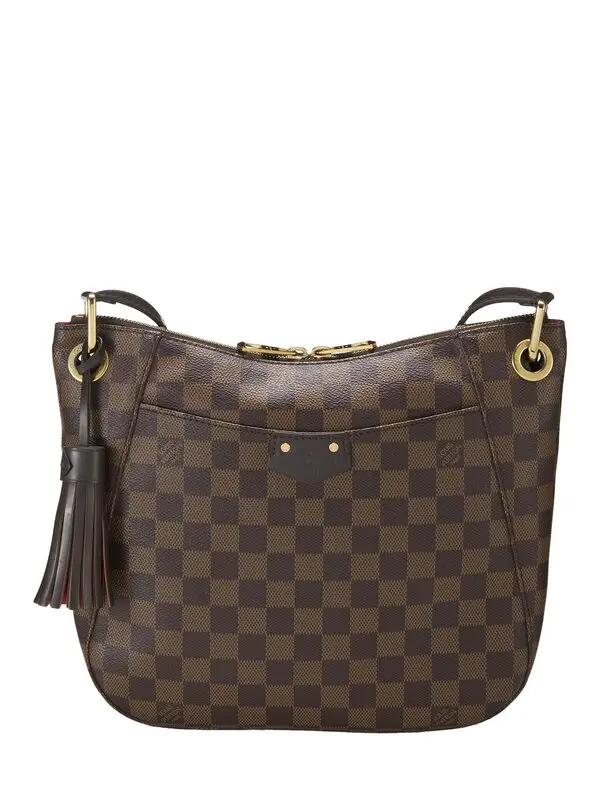 LOUIS VUITTON Damier Ebene South Bank Besace - Brown