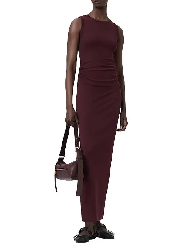 ALLSAINTS Katarina Sleeveless Maxi Dress - Oxblood Red