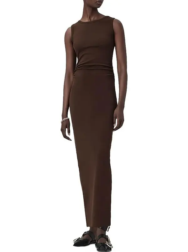 ALLSAINTS Katarina Sleeveless Maxi Dress - Torte Brown