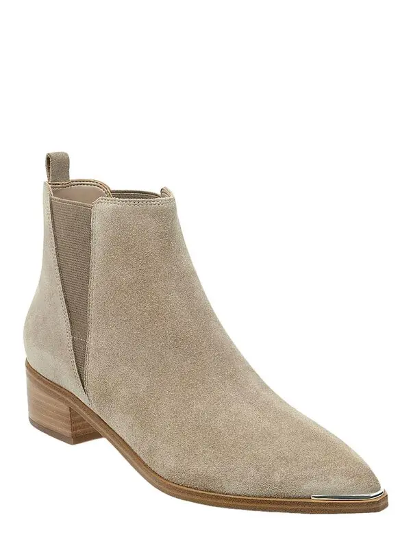 MARC FISHER LTD. Yale Chelsea Boots - Ivory Suede