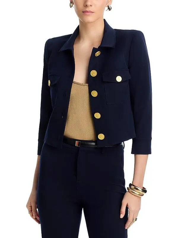 L'Agence Kumi Cropped Jacket - Midnight