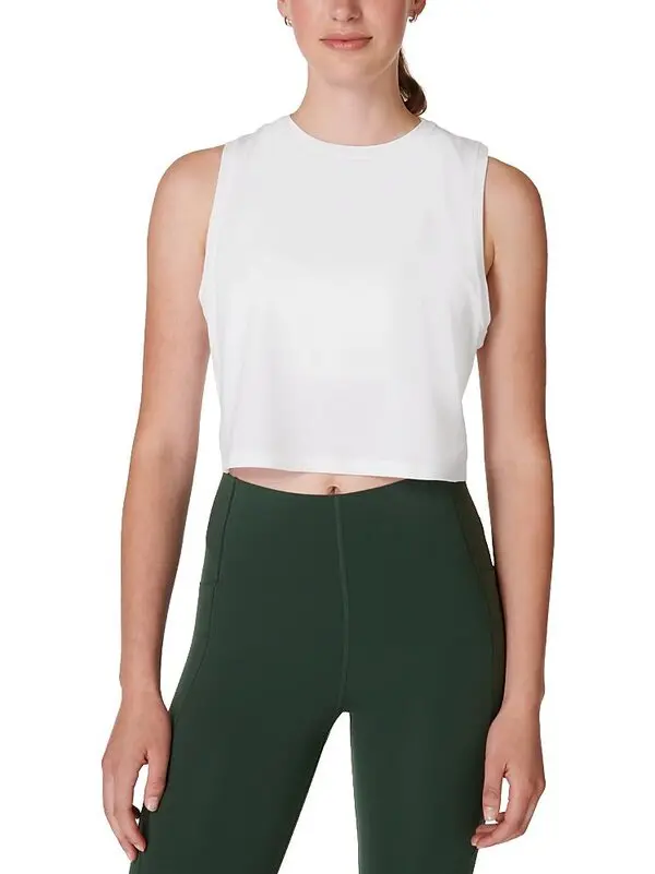 Sweaty Betty Breathe Easy Cropped Tank Top - White