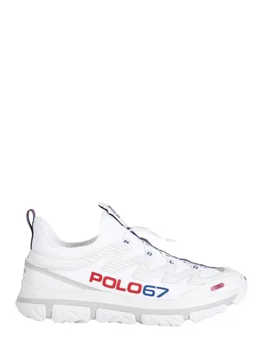 Polo Ralph Lauren Sneakers Size Textile Fibers - White