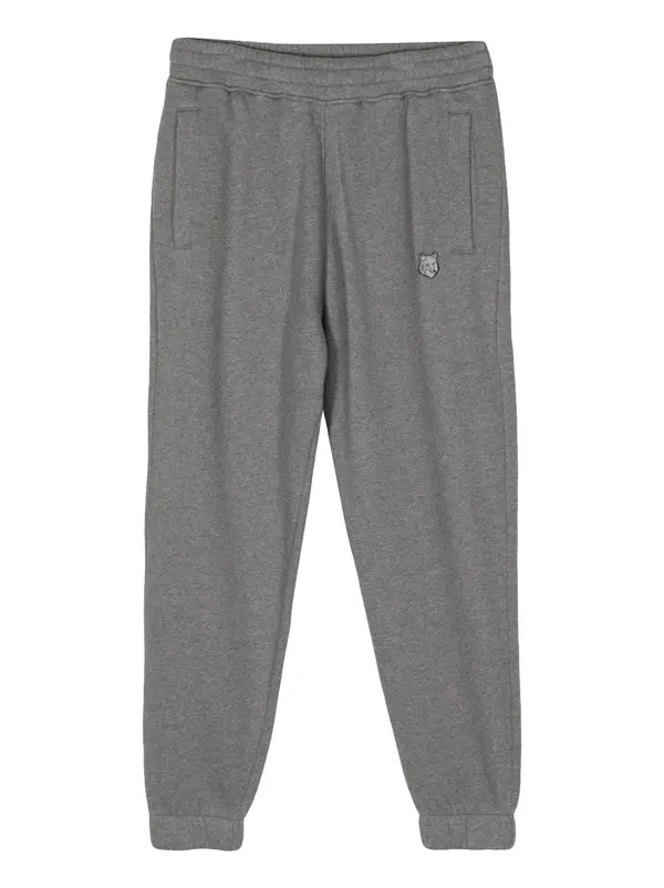Maison Kitsuné Logo-appliqué Track Pants - Grey