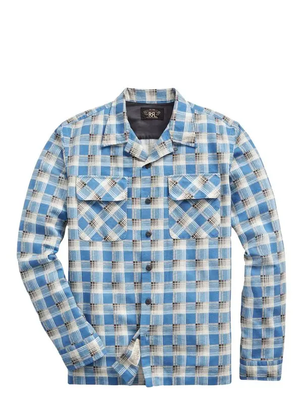 Ralph Lauren Cotton-chamois Plaid Shirt - Blue