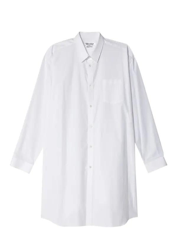 Comme Des Garçons Long-sleeve Cotton Shirt - White