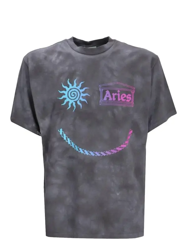 Aries Grunge Happy Dude T-shirt - Grey