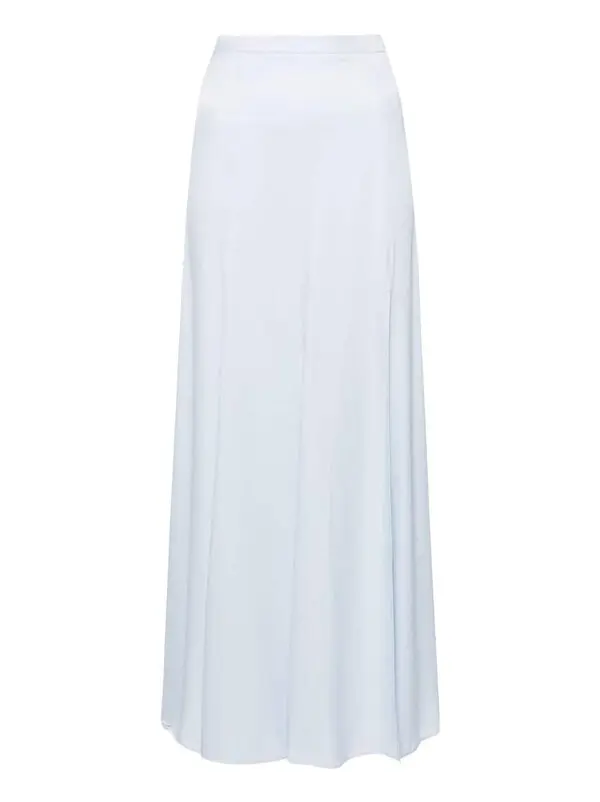 TWINSET High-waisted Flared Maxi Skirt - Blue