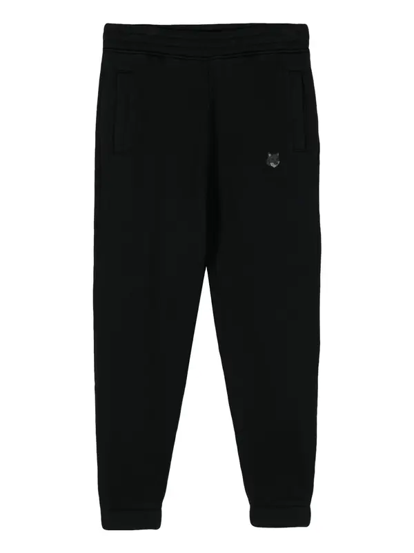 Maison Kitsuné Logo-embroidered Track Pants - Black