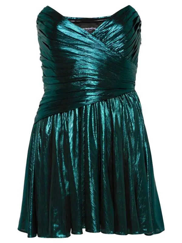Retrofete Jayda Flared Minidress - Blue