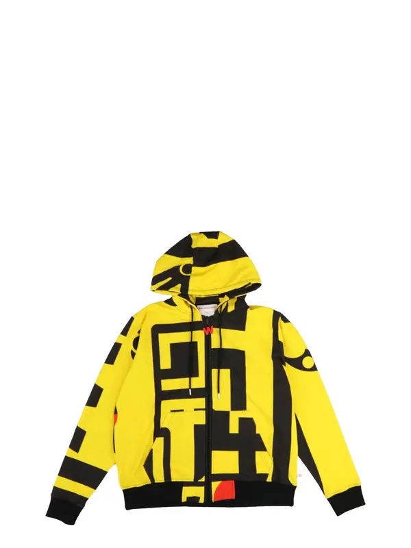WALTER VAN BEIRENDONCK Graphic-print Zip-up Hoodie - Black