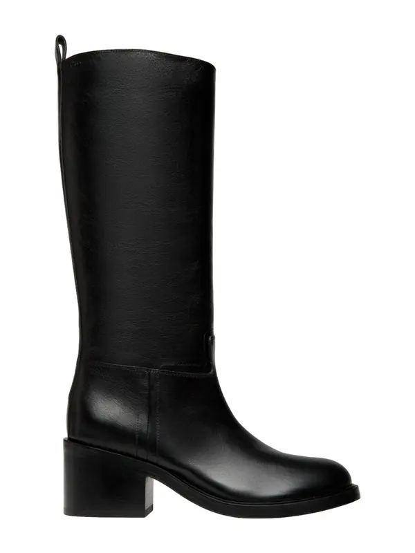 Bally Peggy Leather Knee-high Boots - Black