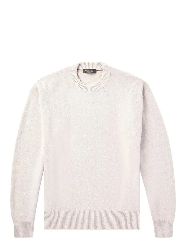 Loro Piana Cotton And Cashmere-blend Sweater - Neutrals