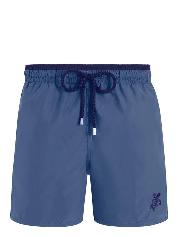 Vilebrequin Logo-embroidered Swim Shorts - Blue