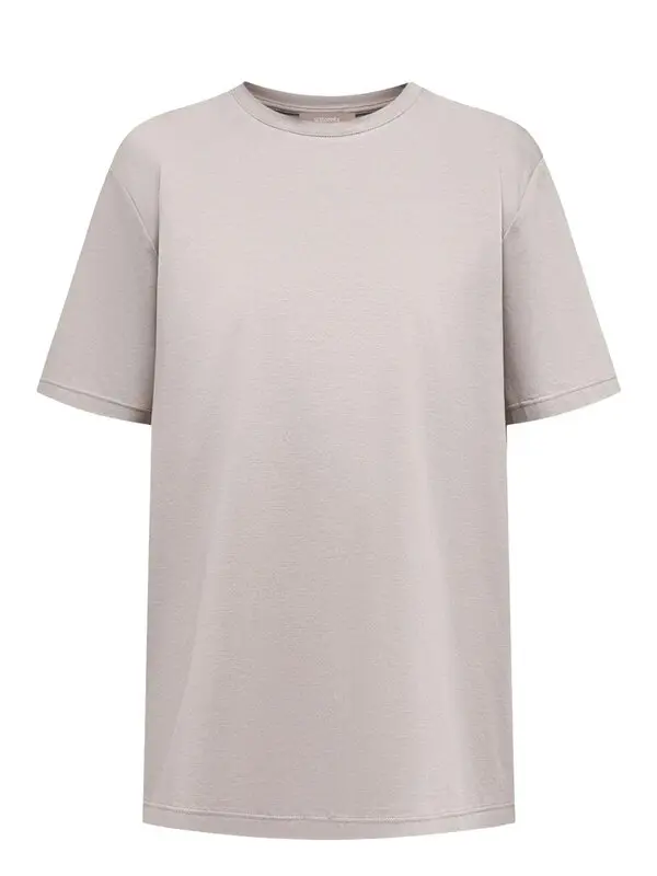 12 STOREEZ Cotton Round-neck T-shirt - Grey