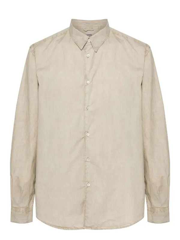 Aspesi Long-sleeve Cotton Shirt - Neutrals