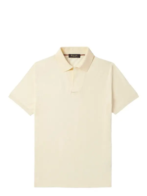 Loro Piana Bay Cotton Polo Shirt - Yellow